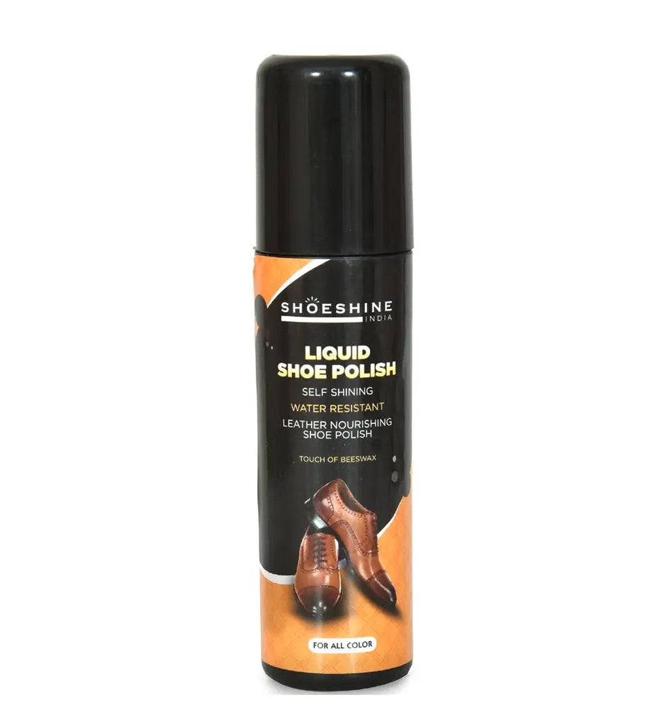 SHOESHINE Liquid shoe polish (Neutral) - sponge top for leather boots,